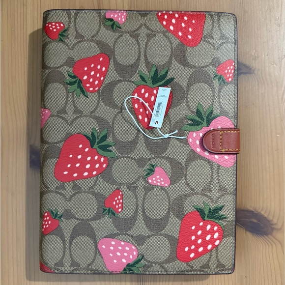 Coach | Accessories | Coach Notebook In Signature Canvas With Wild ...